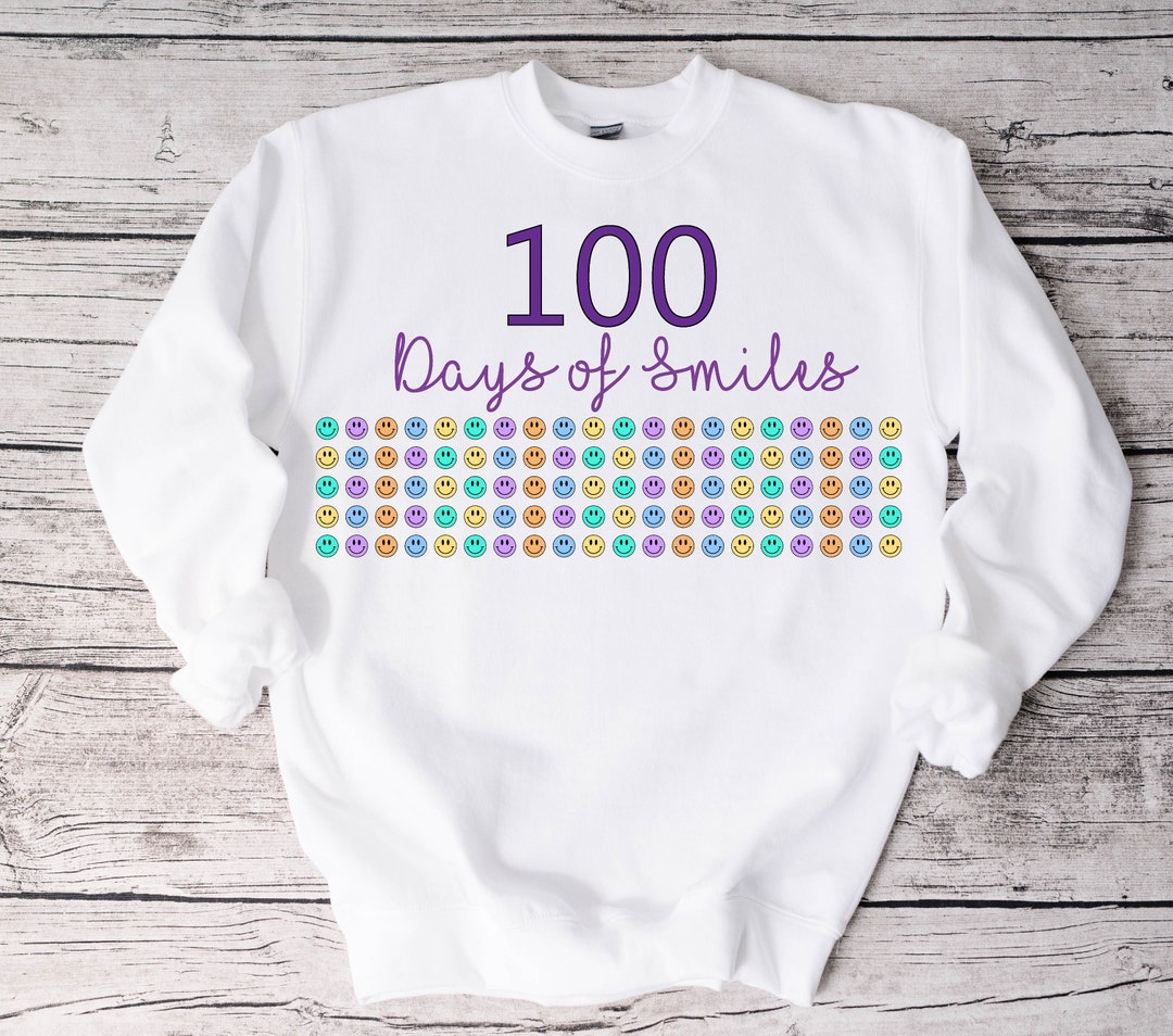 100 Days of Smiles/ 100th Day of School/ Digital Download/ PNG ...