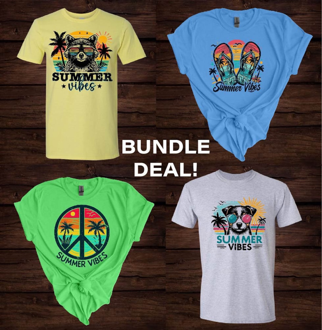 Bundle Deal! 4 Files/ Summer Vibes/ Package / PNG - Etsy