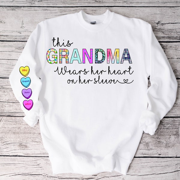 Grandma Wears Her Heart - Etsy
