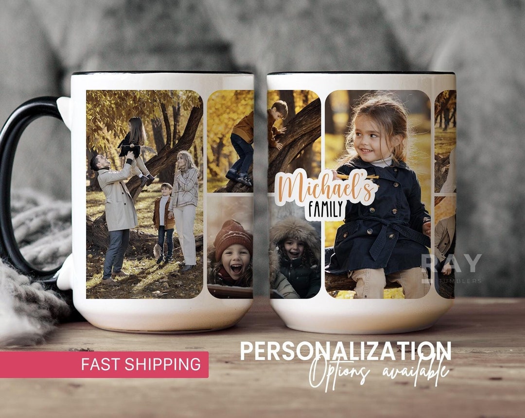 Personalized Picture Mug Custom Photo Collage Mug Family Gift Birthday ...