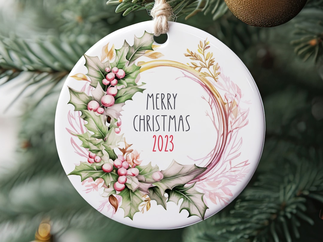 Merry Christmas Ornament, Christmas Tree Decor Ornament, 2023 Christmas ...