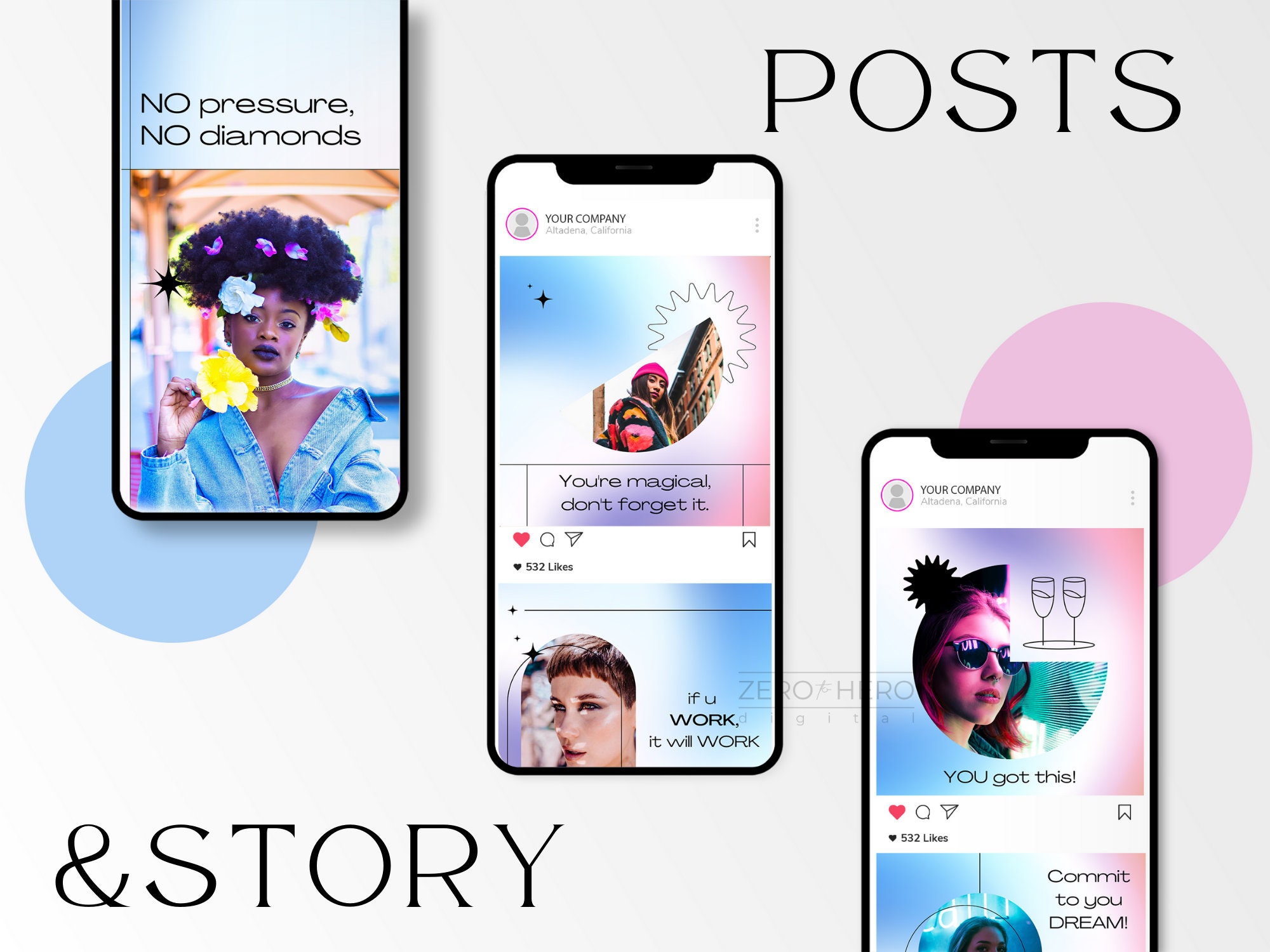 Women Empowerment Instagram Templates | Motivational Canva Quotes ...