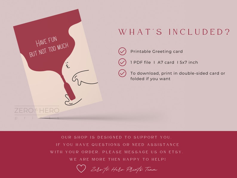 Printable Card Funny Printable Birthday Card Downloadable Birthday Card ...