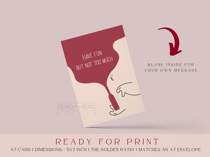 Printable Card Funny Printable Birthday Card Downloadable Birthday Card ...