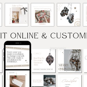 200 Christmas & New Year Eve Social Media Templates | Canva Holiday ...