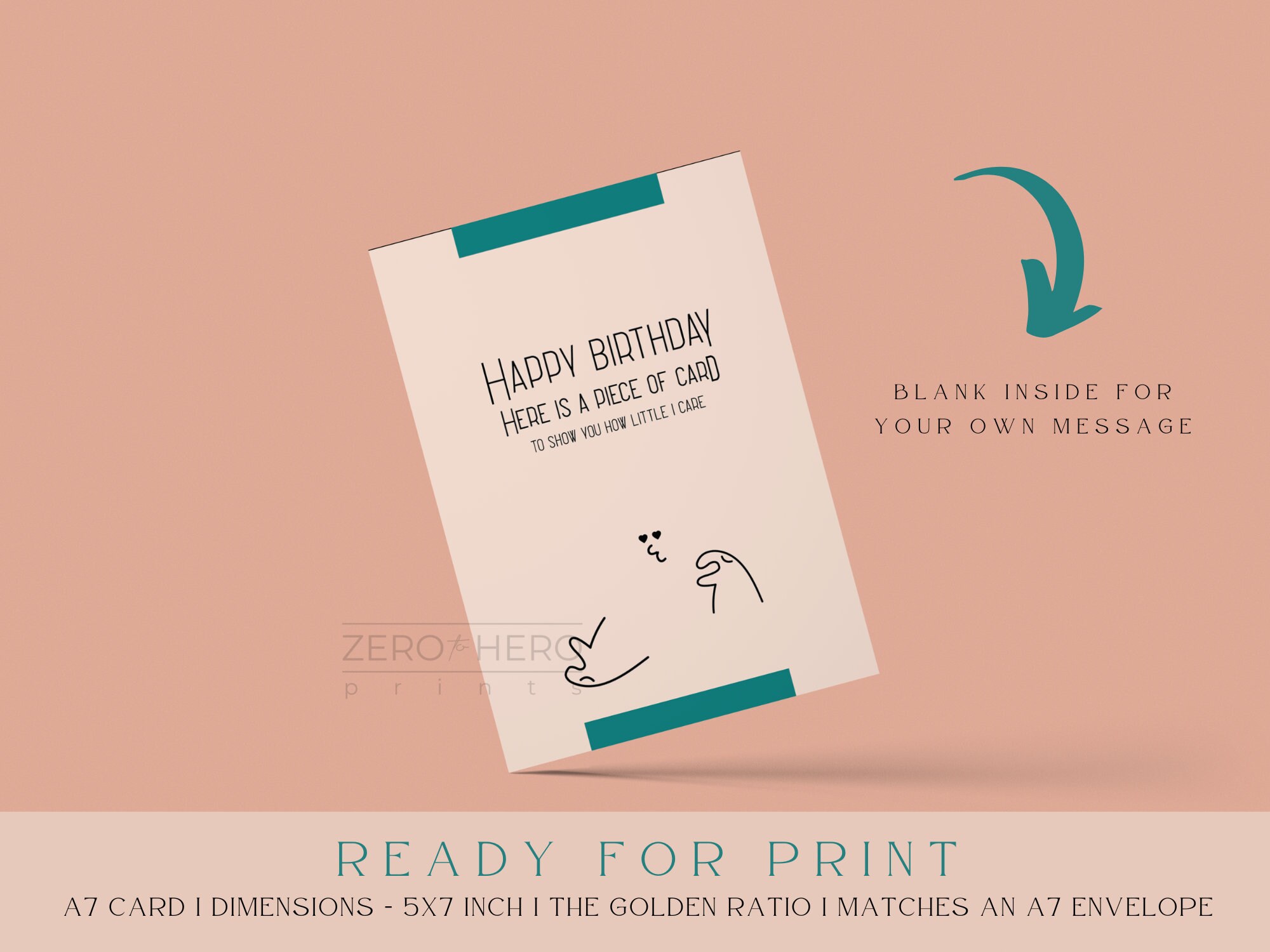 Printable Card Funny Printable Birthday Card Downloadable Birthday Card ...