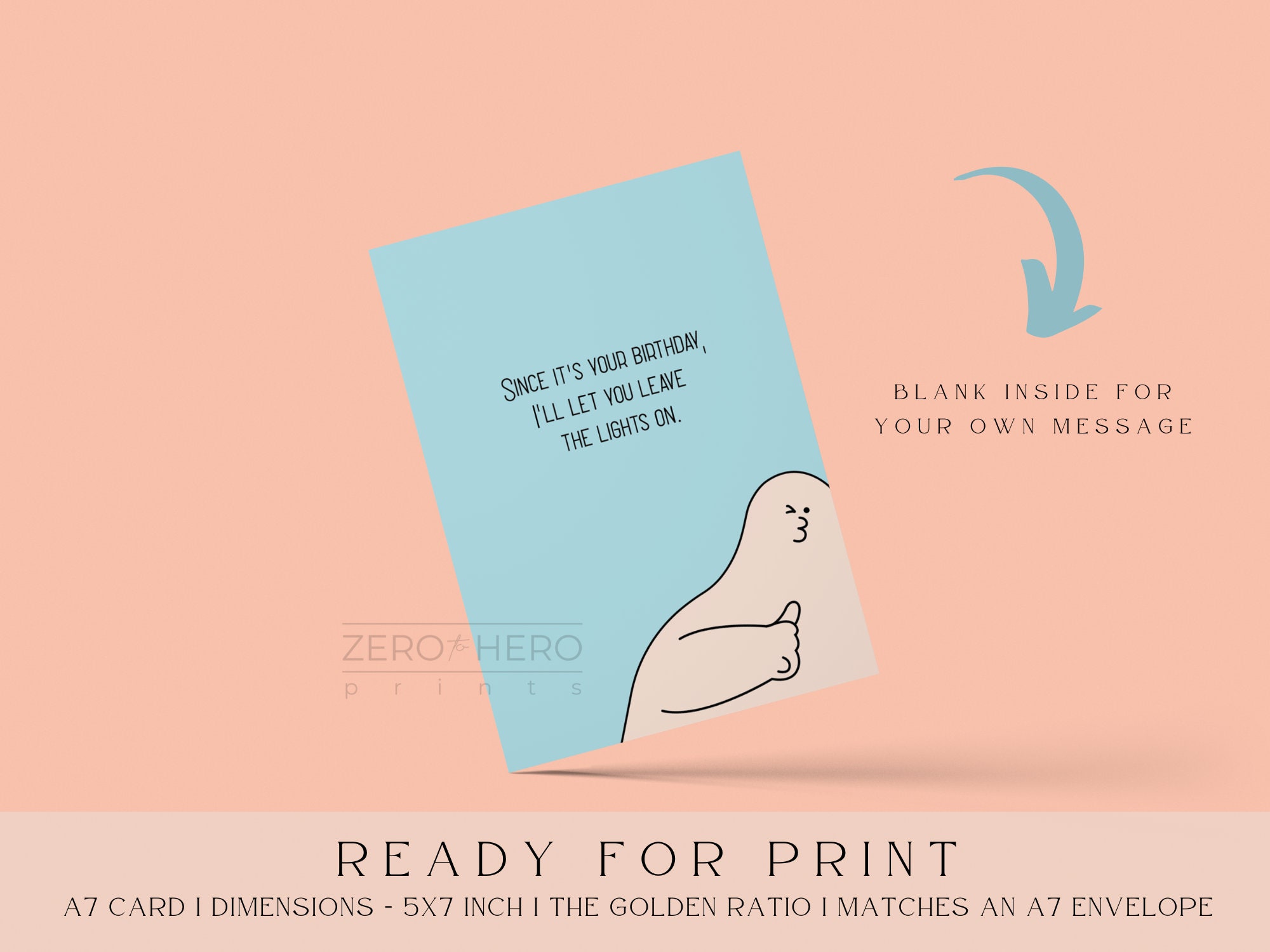 Printable Card Funny Printable Birthday Card Downloadable Birthday Card ...