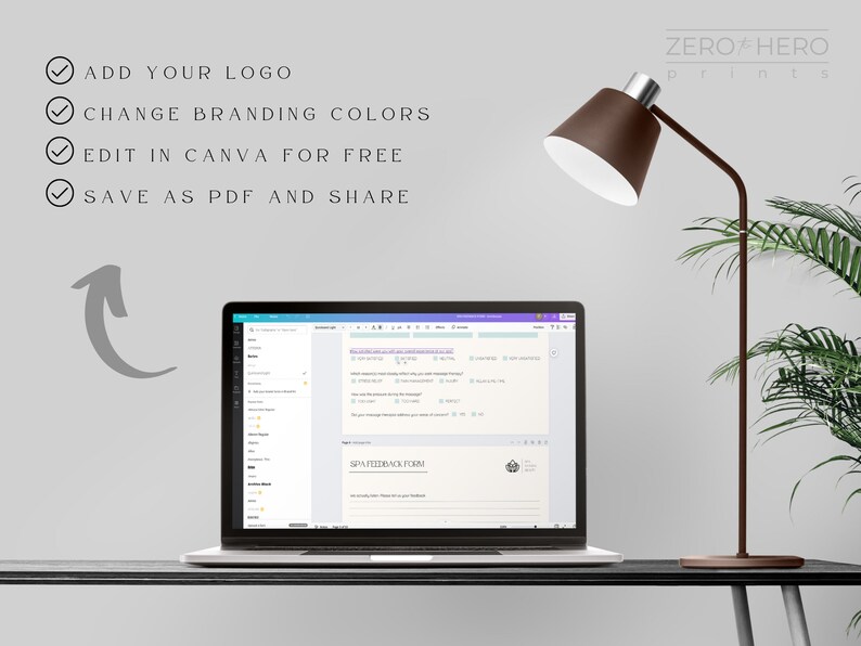 Editable Spa Massage Guest Evaluation Forms | Feedback | Survey | Canva ...