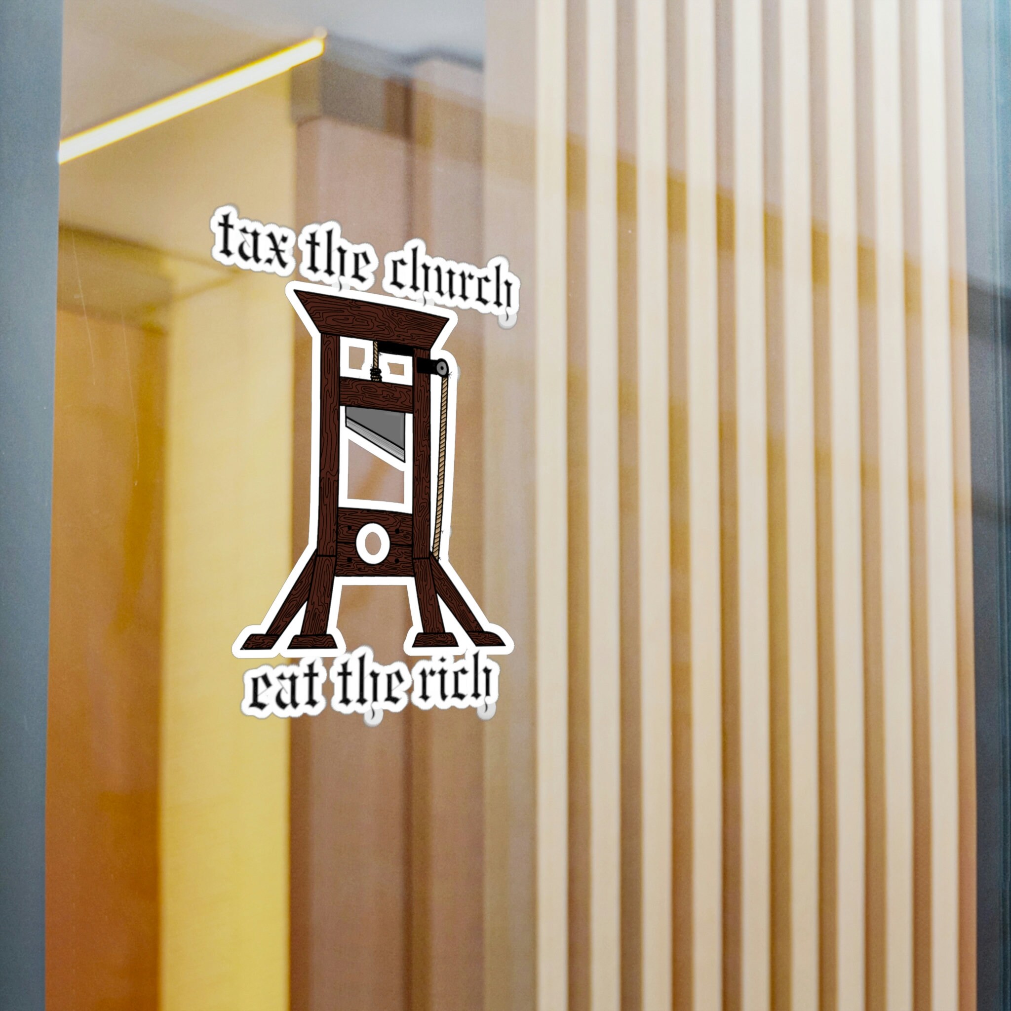 Guillotine Vinyl Decal Sticker - Etsy