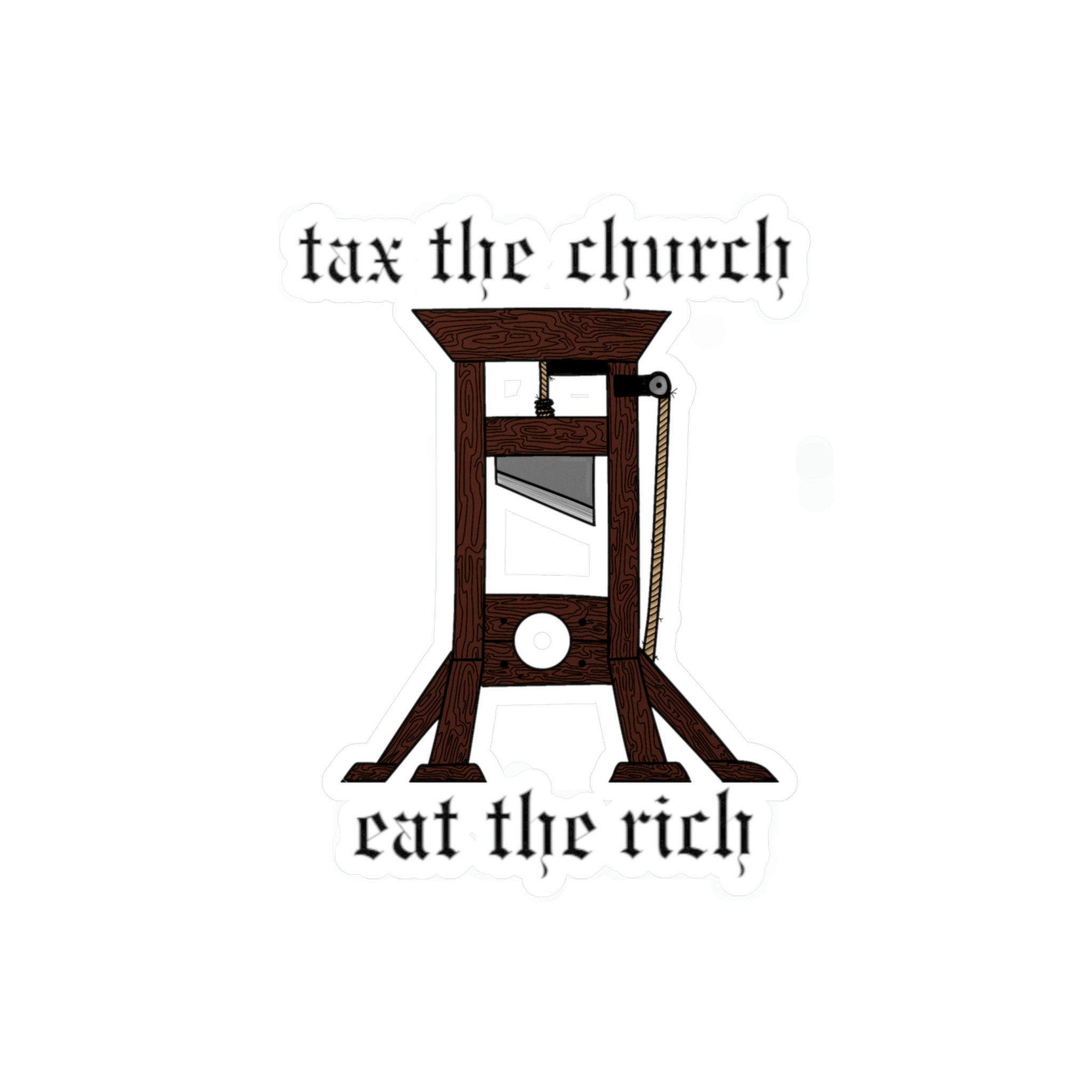 Guillotine Vinyl Decal Sticker - Etsy