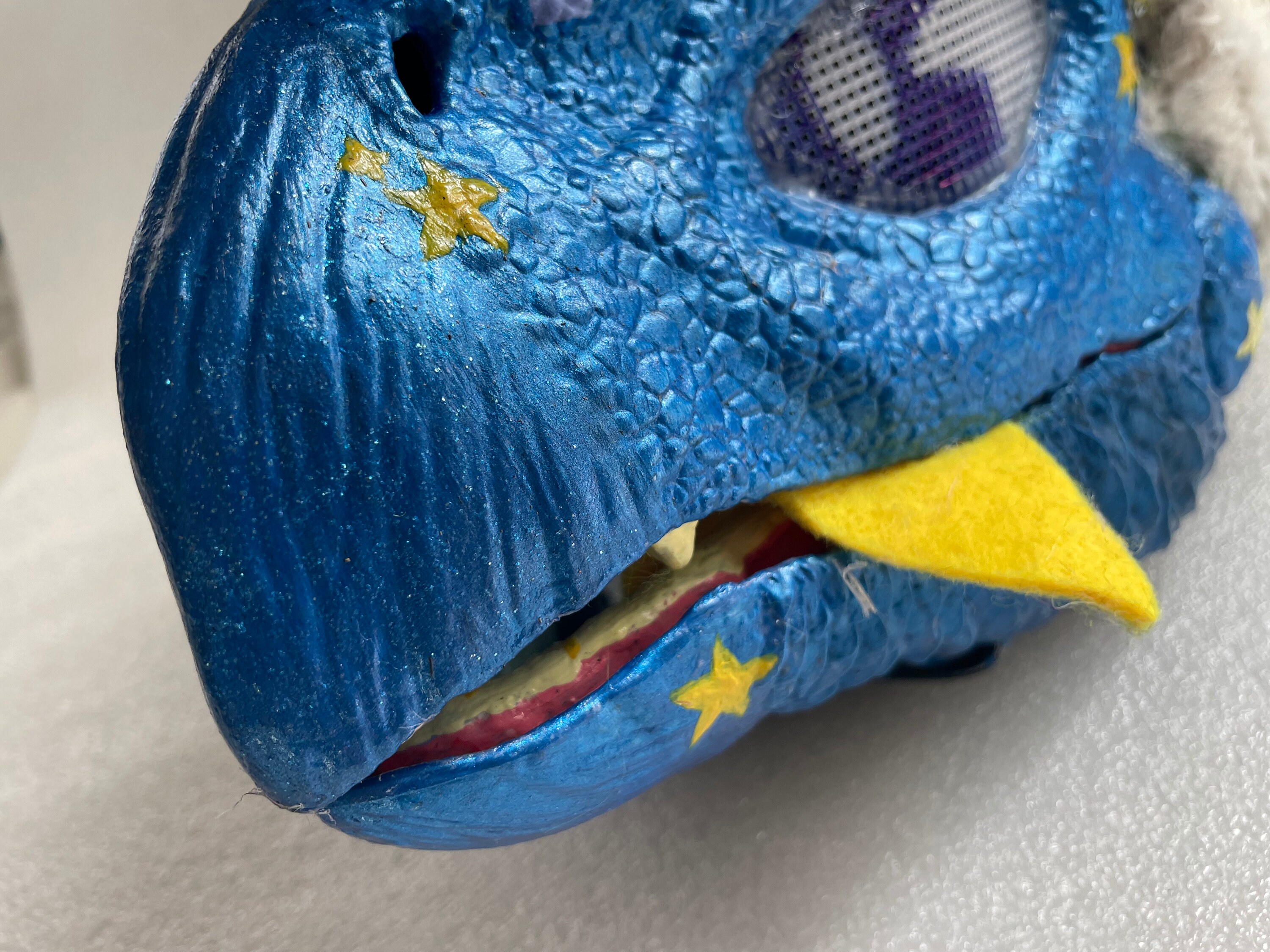 Furred MQ Dinomask: Pre-made Costume Mask - Etsy