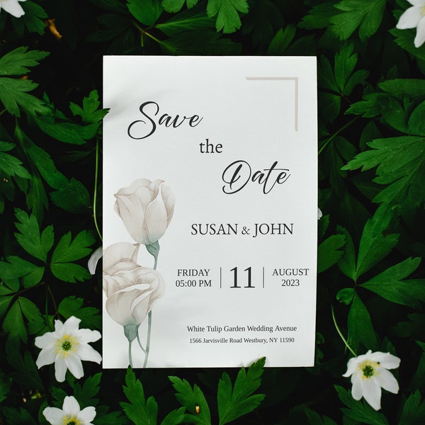 Tulip Invitation - Etsy