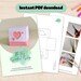 Small Paper Heart Gifbox Template - Instant Download Template - PDF ...