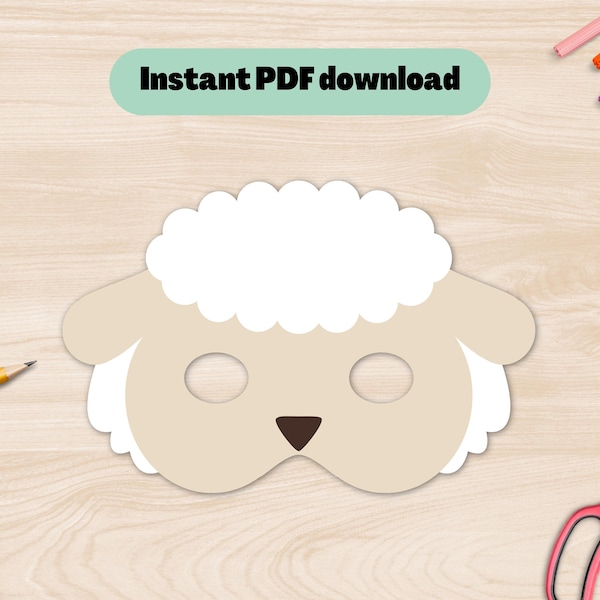 Sheep Mask - Etsy