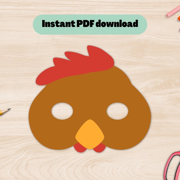 Rooster Mask - Etsy