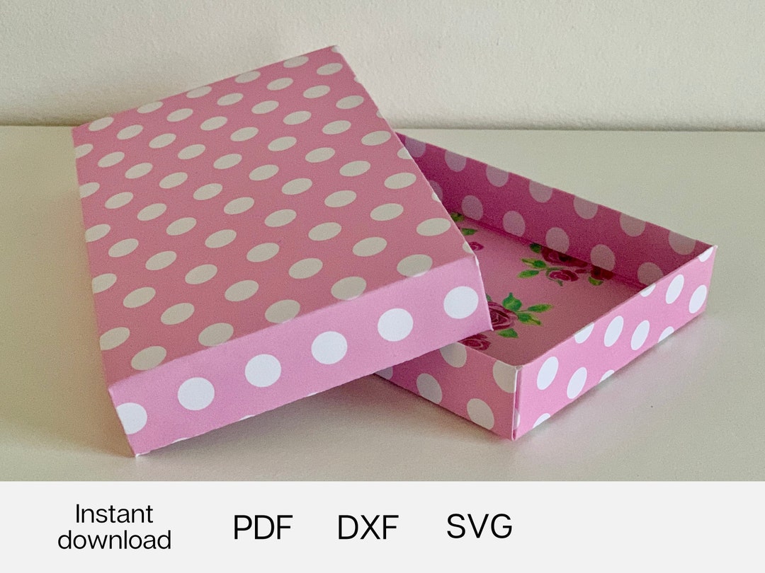 Gift Box Template - Instant Download Template - PDF, SVG, DXF - Etsy