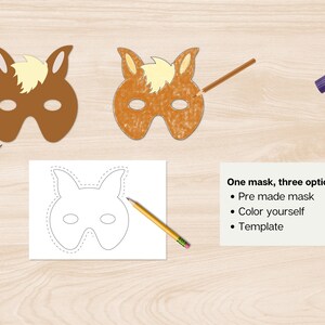 Horse Paper Mask Kids Costume, Farm Animal, Horse Party Mask, Horse ...