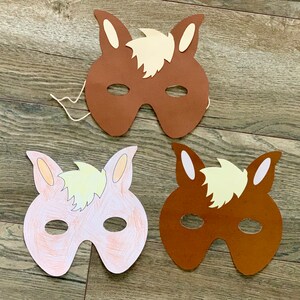 Horse Paper Mask Kids Costume, Farm Animal, Horse Party Mask, Horse ...