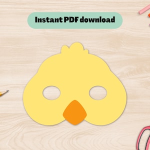 Chicken Paper Mask Kids Costume, Farm Animal, Chicken Party Mask ...