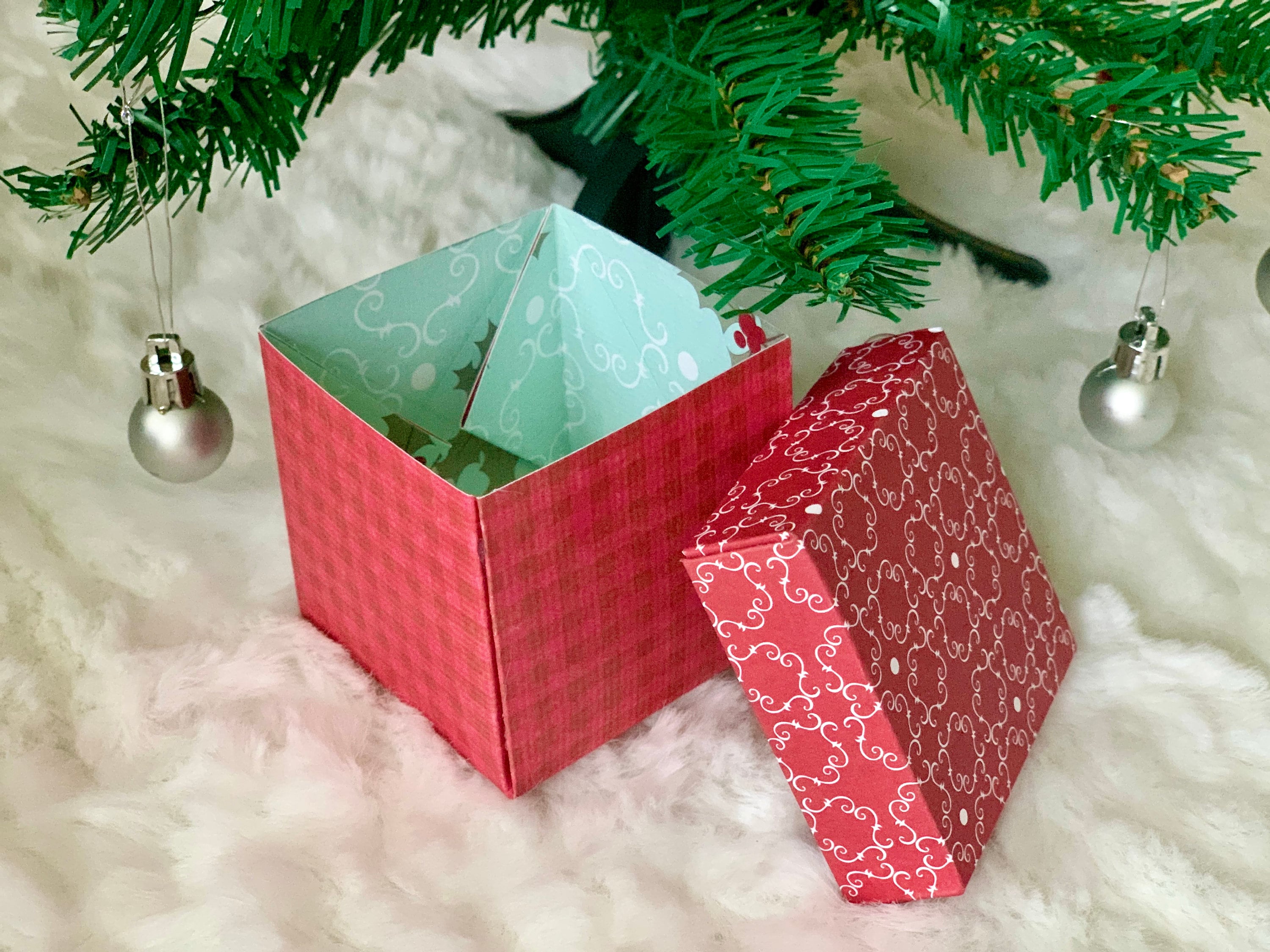 Square Gift Box Template - Instant Download Template - PDF, DXF, SVG - Etsy