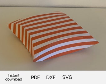 Square Gift Box Template - Instant Download Template - PDF, DXF, SVG - Etsy