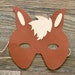 Horse Paper Mask Kids Costume, Farm Animal, Horse Party Mask, Horse ...