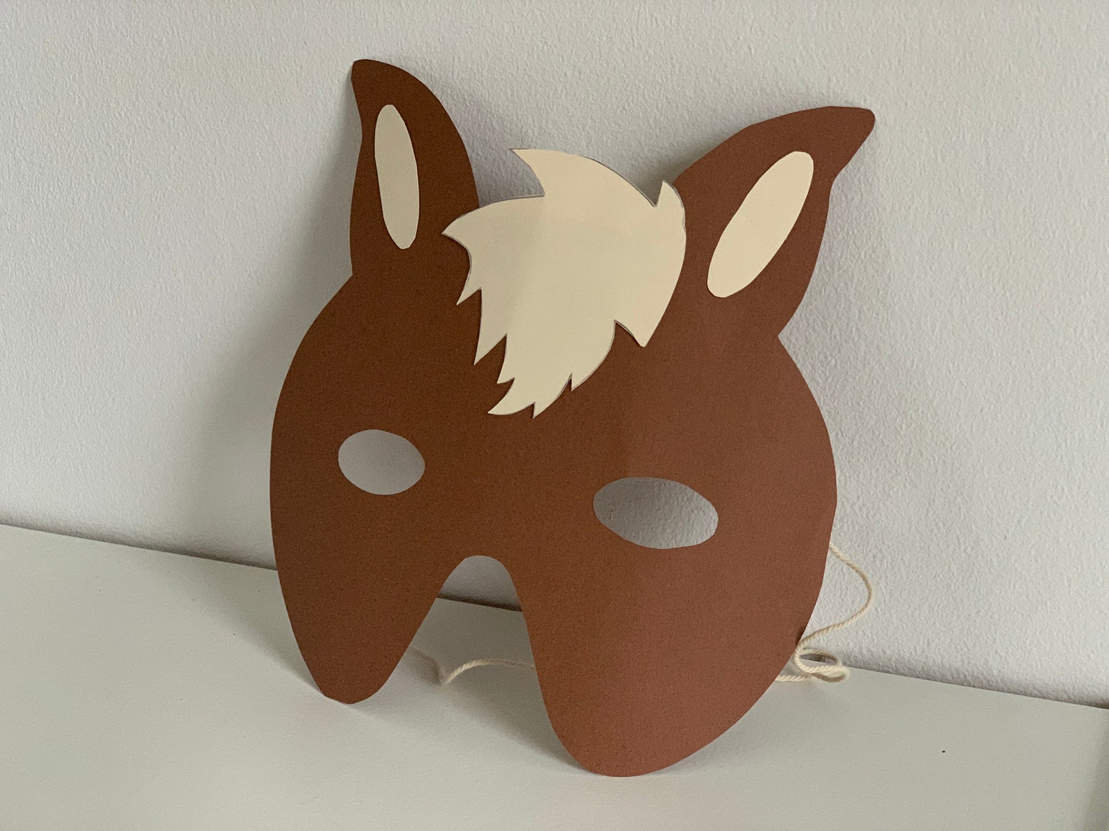 Horse Paper Mask Kids Costume, Farm Animal, Horse Party Mask, Horse ...
