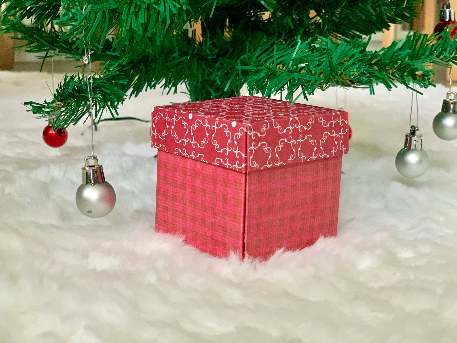 Square Gift Box Template - Instant Download Template - PDF, DXF, SVG - Etsy