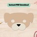 Dog Paper Mask Kids Costume, Farm Animal, Dog Party Mask, Dog ...