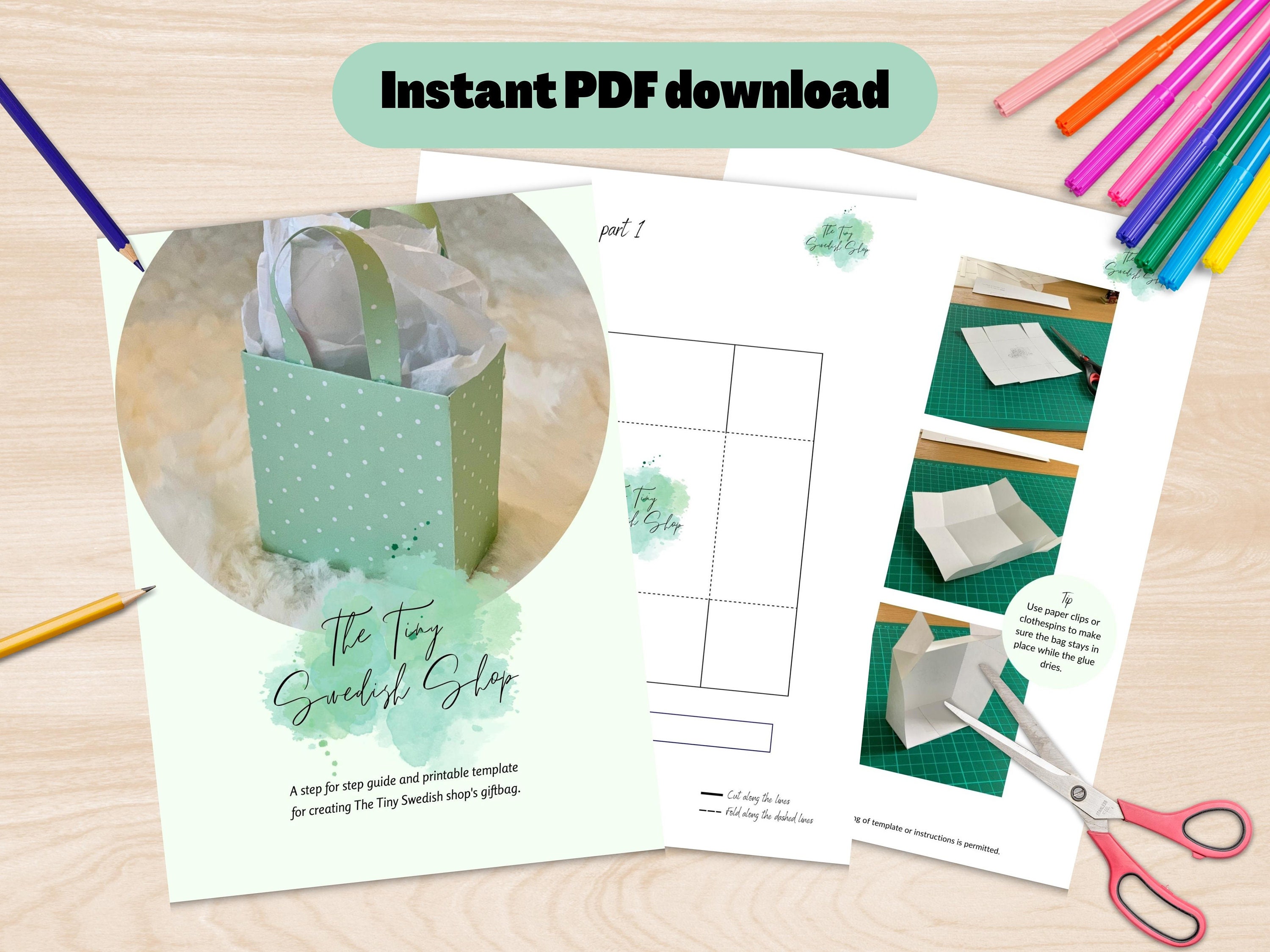 Gift Box Template - Instant Download Template - PDF, SVG, DXF - Etsy