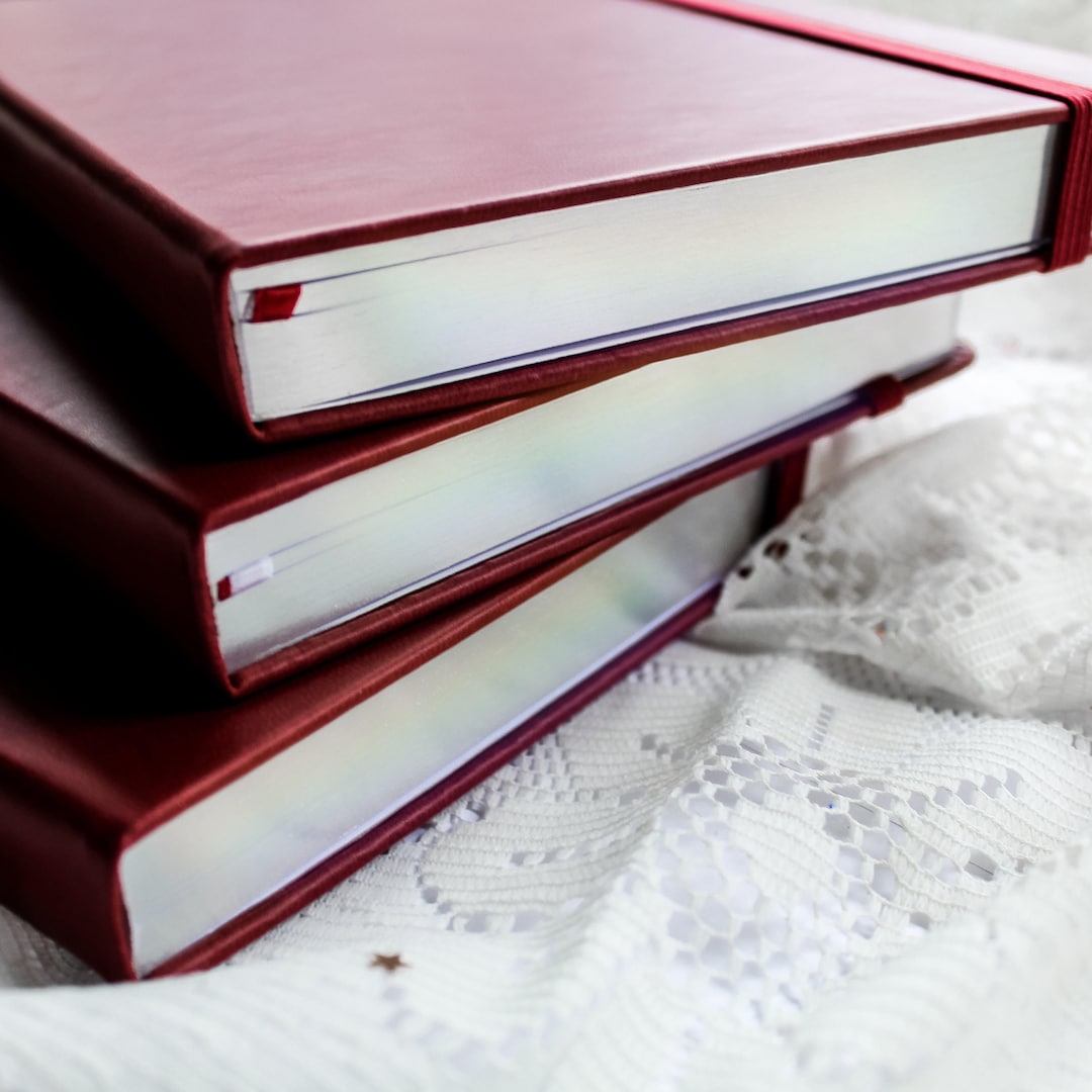 Crimson - Red Holographic Journal - Lined, Blank, and Bullet - 160 ...