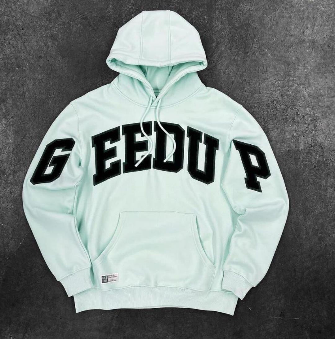 GEEDUP Team Logo Mint Green and Butter Cream Hoodie - Etsy