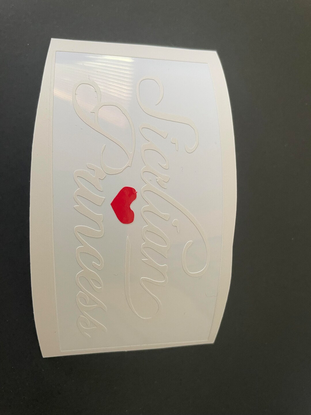 Sicilian Princess Vinyl Sticker for Car - Etsy