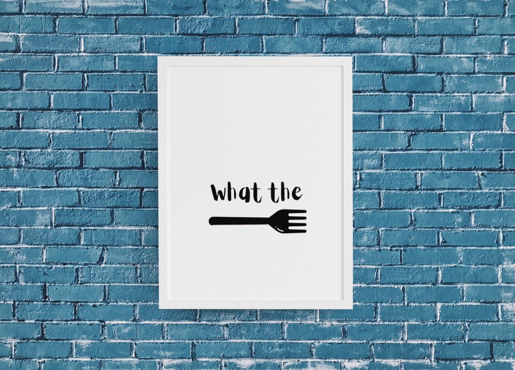 What the Fork? Wall Decor - Digital Design - Kitchen Decor - Both ...
