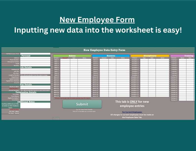 Employee Personnel Files Excel Spreadsheet - Etsy Employee Personnel Files Excel Spreadsheet - Etsy