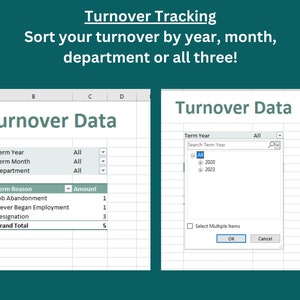 Employee Personnel Files Excel Spreadsheet - Etsy