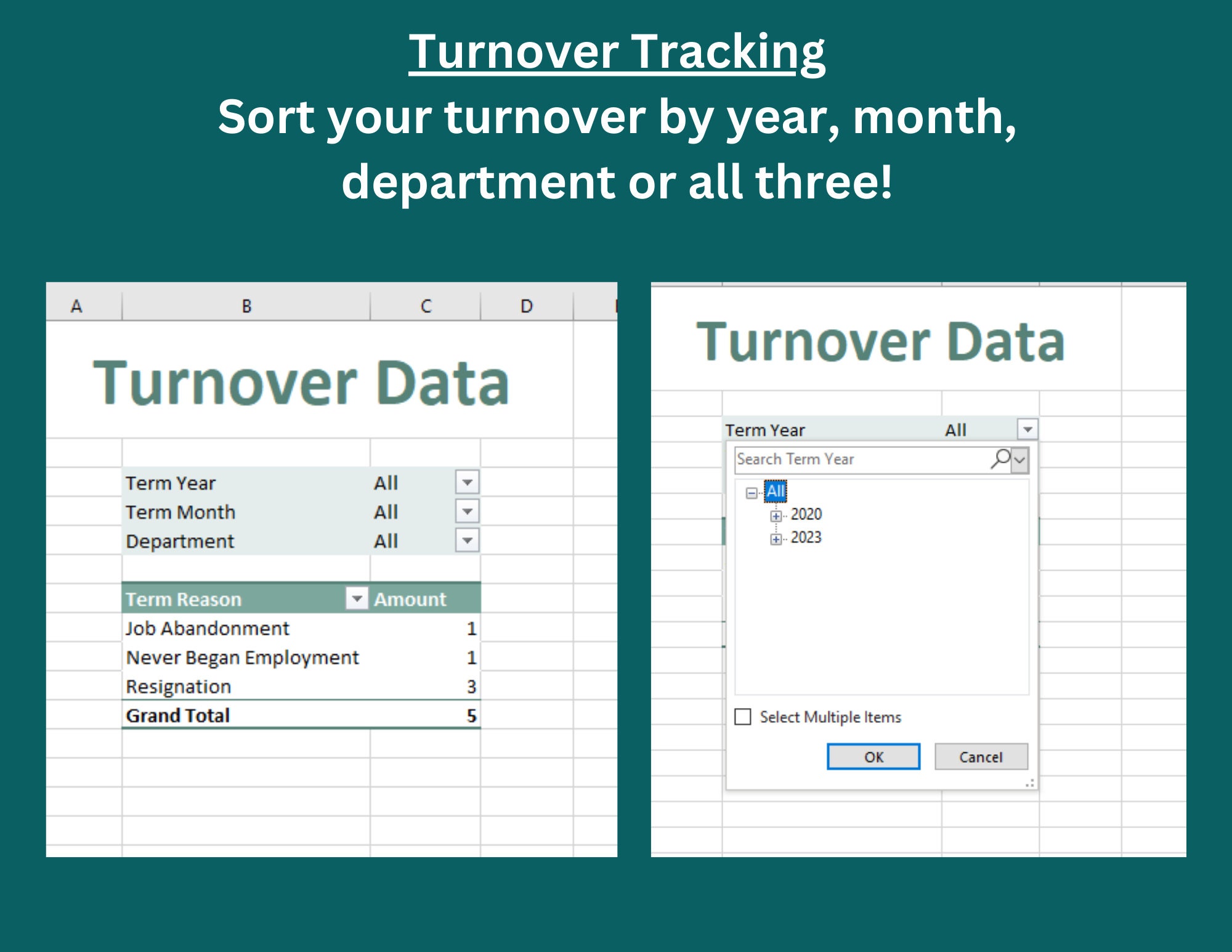 Employee Personnel Files Excel Spreadsheet - Etsy