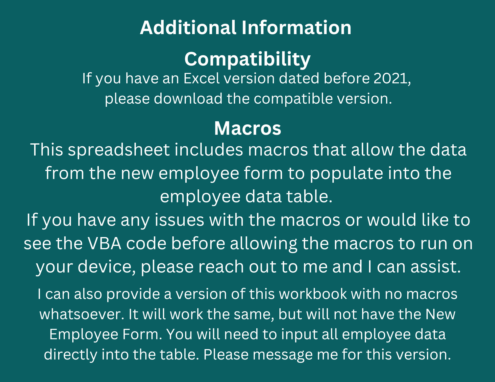 Employee Personnel Files Excel Spreadsheet - Etsy Employee Personnel Files Excel Spreadsheet - Etsy
