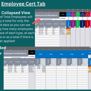 Certification/training Tracker Excel Template - Etsy