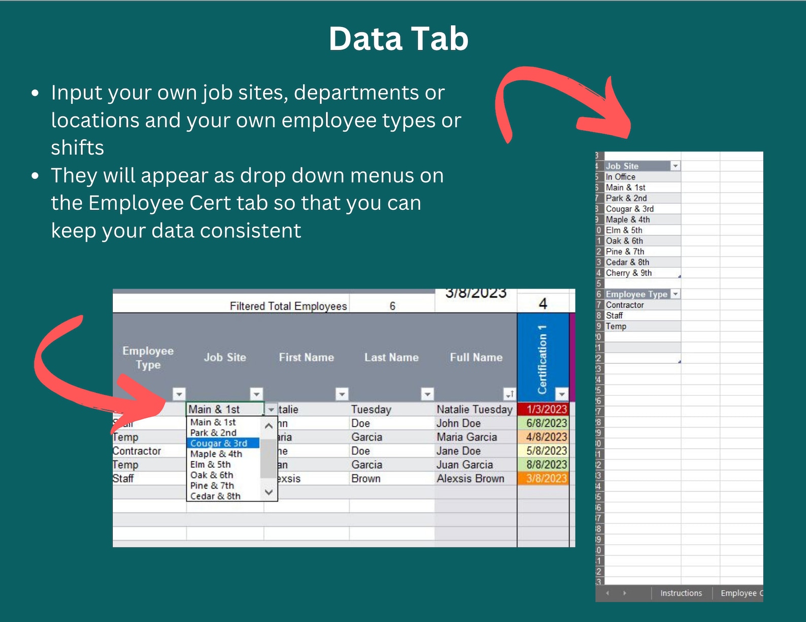 Certification/training Tracker Excel Template - Etsy