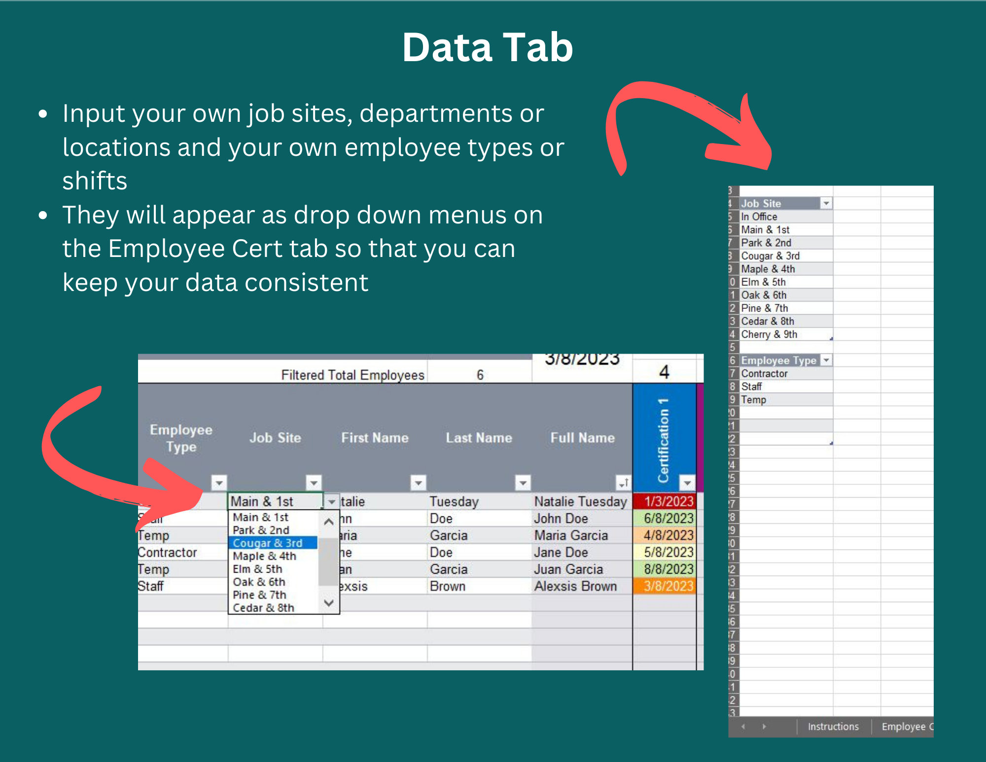 Certification/training Tracker Excel Template - Etsy