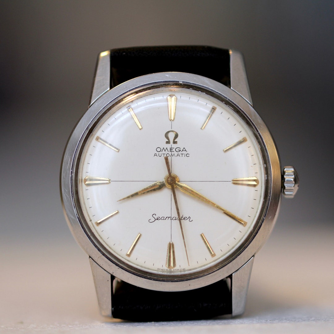 Vintage 1958 Omega Seamaster Automatic Rare Crosshair Dial Ref. 14773 ...