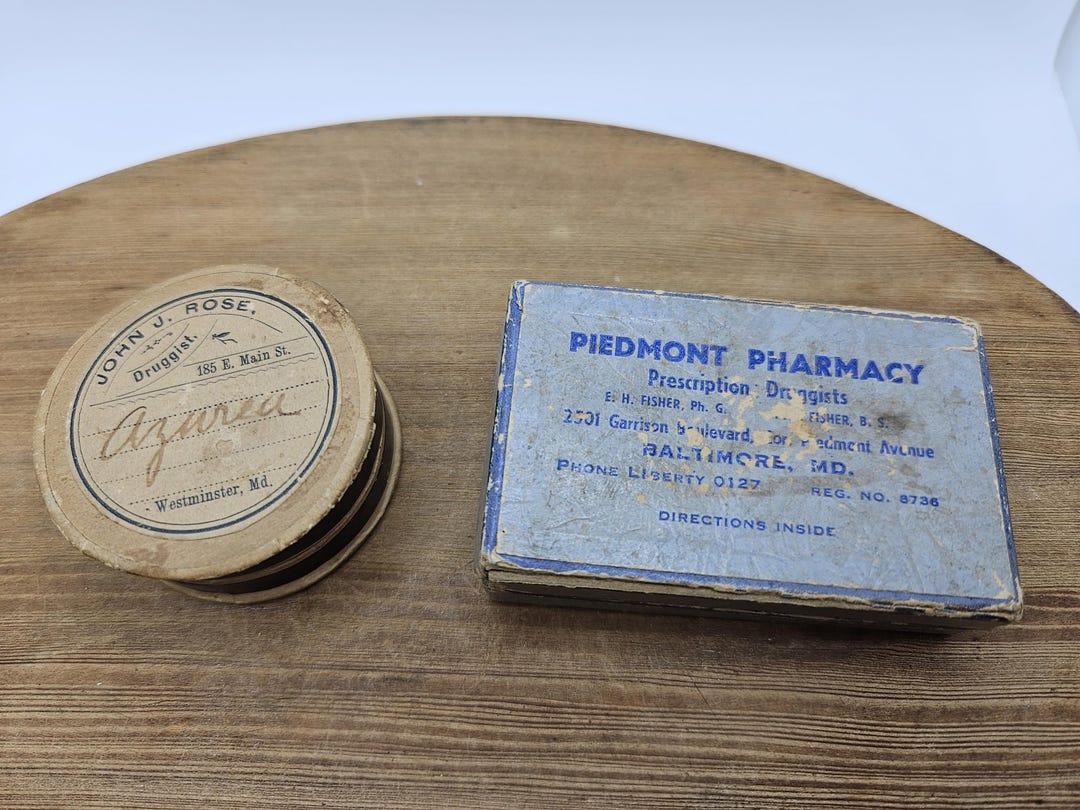 Pharmacy Boxes From the Early 1900s - Lot of 2 - Etsy
