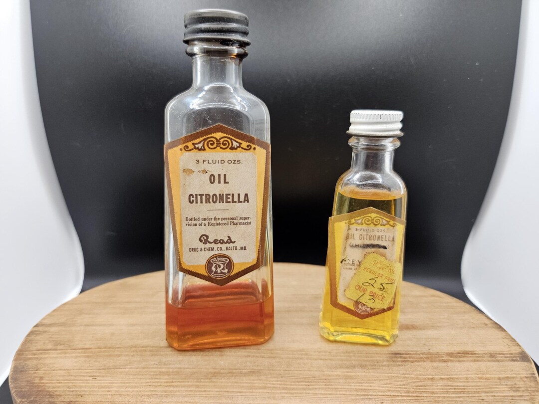 Vintage Citronella Oil Bottles - Etsy