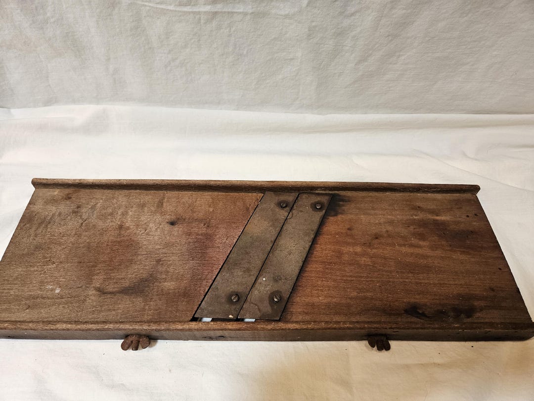 Vintage Wood and Steel Dual Blade Kitchen Mandolin/cabbage Slicer - Etsy