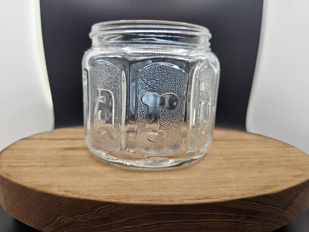 Larger Vintage Clear Glass Barbasol Jar in Good Condition, No Lid - Etsy