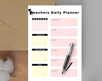 Printable Daily Planner for Productivity & Goals To-do List - Etsy