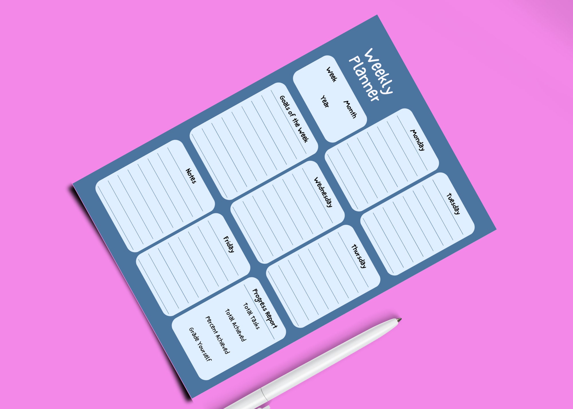 Adhd Weekly Planner | Adhd Printable | Adhd Schedule | Planner Schedule ...