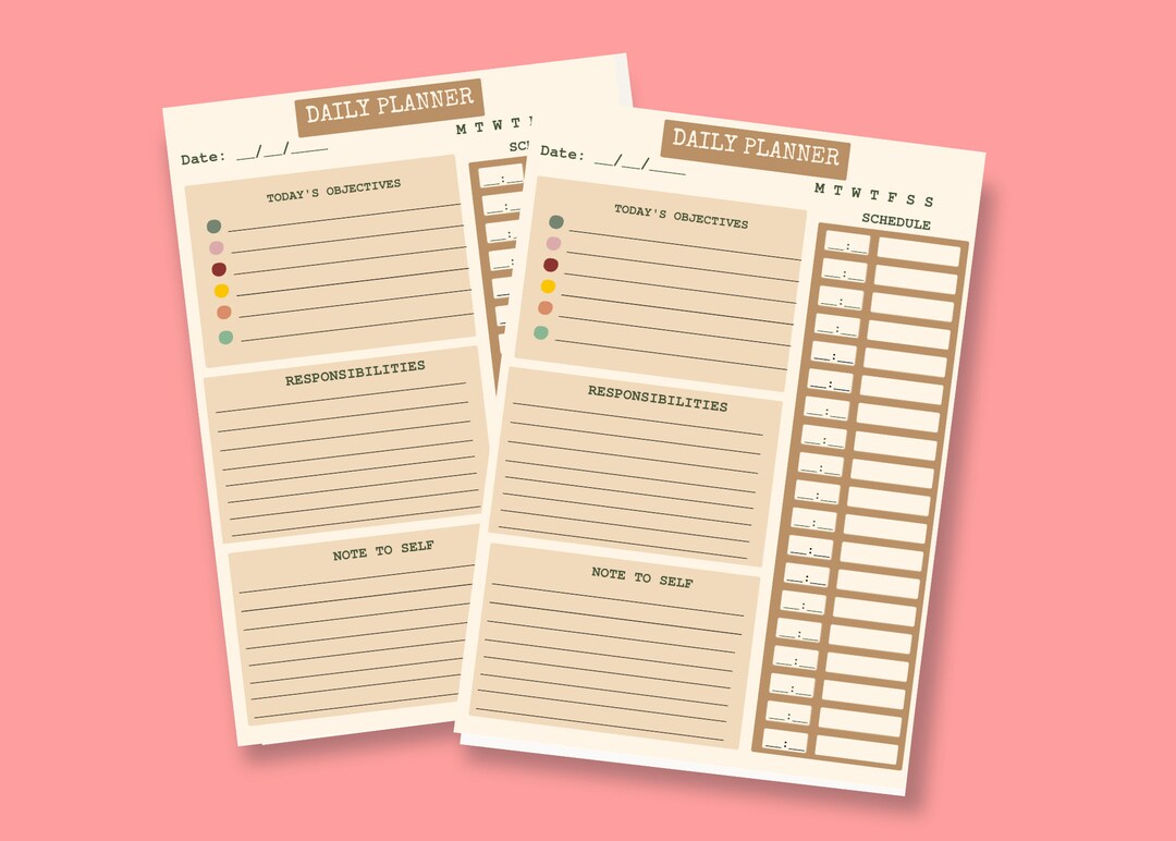 Adhd Planner | Adhd Printable | Adhd Schedule | Planner Schedule ...