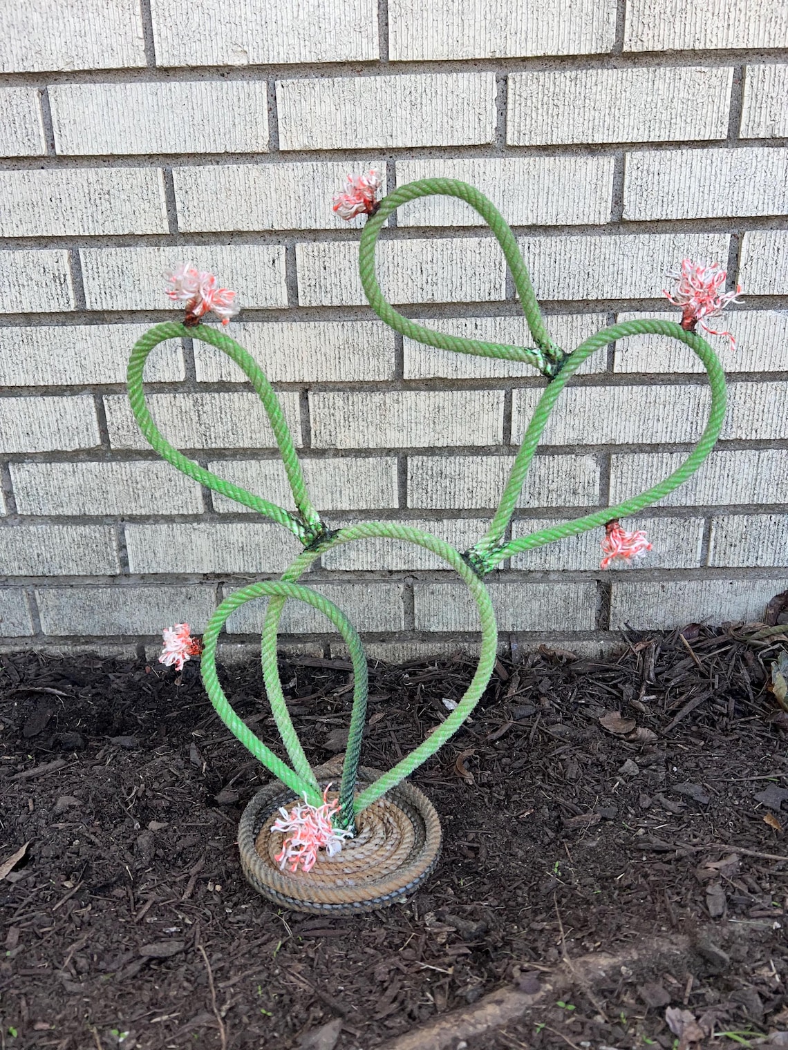 Handmade Rope Cactus Home Decor, Flower Arrangement, Western - Etsy